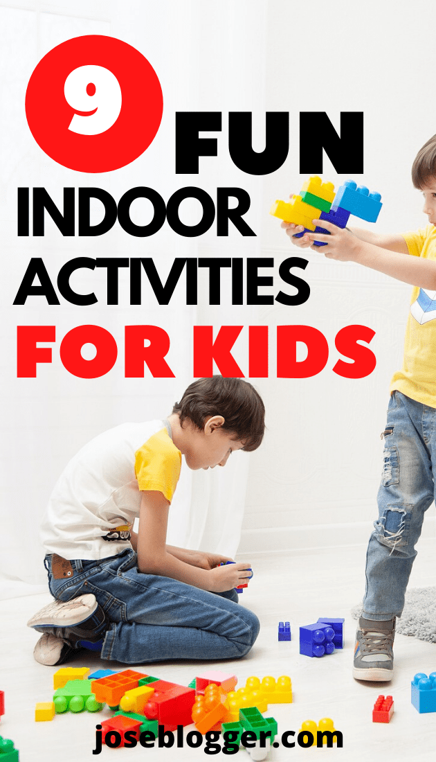 9 Fun Indoor activities to do at home with kids when they are bored